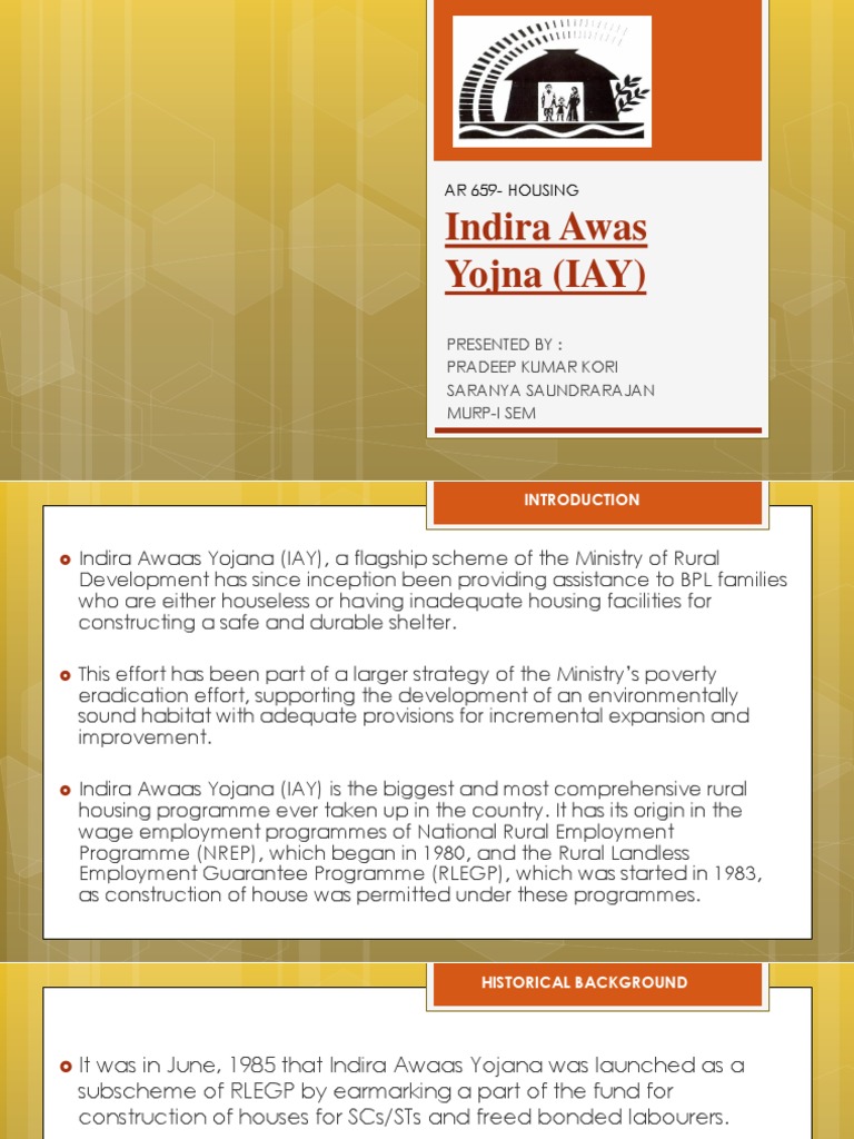 Indira Awas Yojana | PDF | Economies | Business