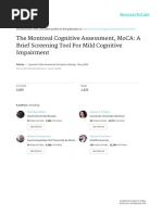 MOCA Sample Report | PDF | Recall (Memory) | Cognition