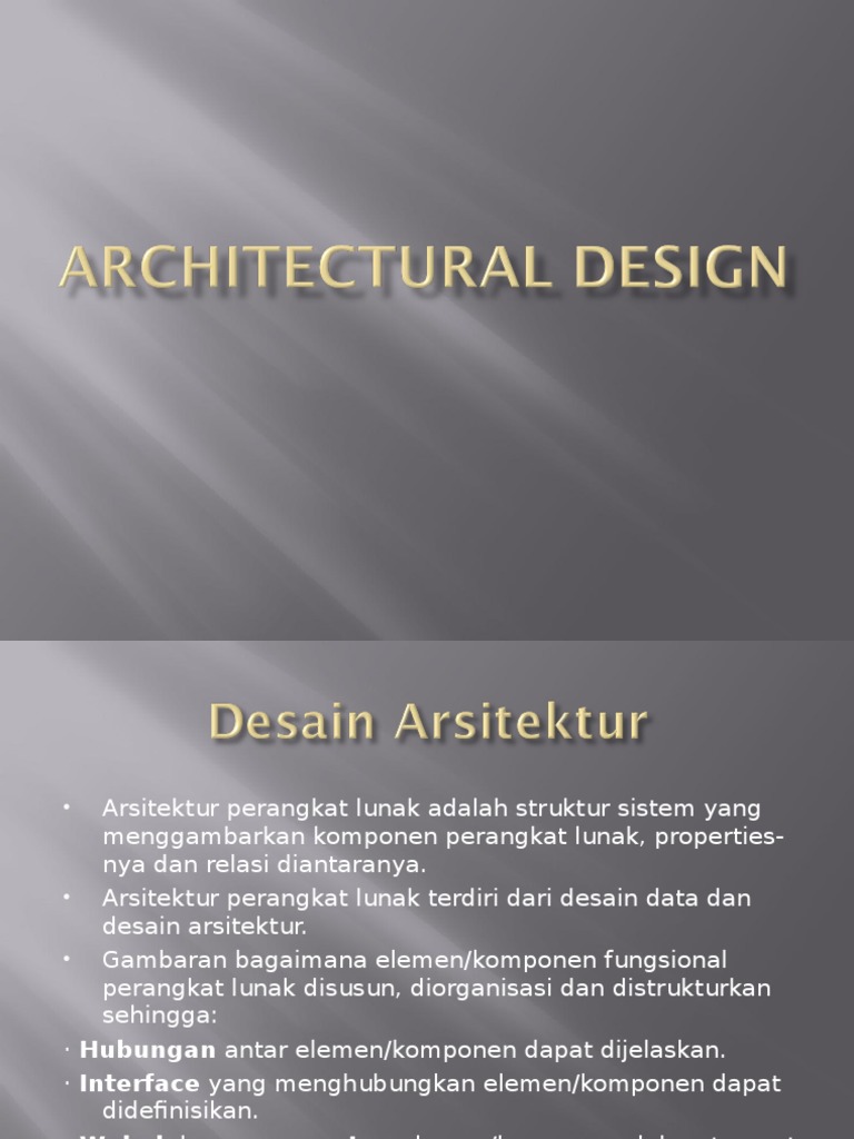 Arsitektur-Perangkat-Lunak | PDF