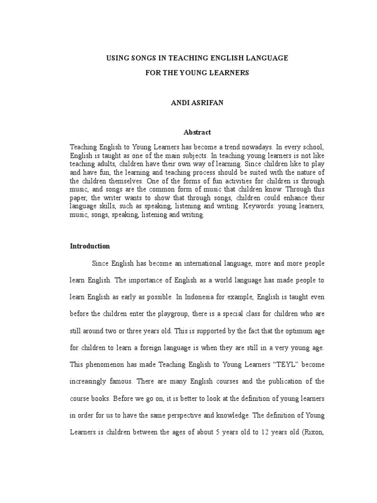 Using Songs in Teaching English Literature | PDF | Rudolph The Red ...