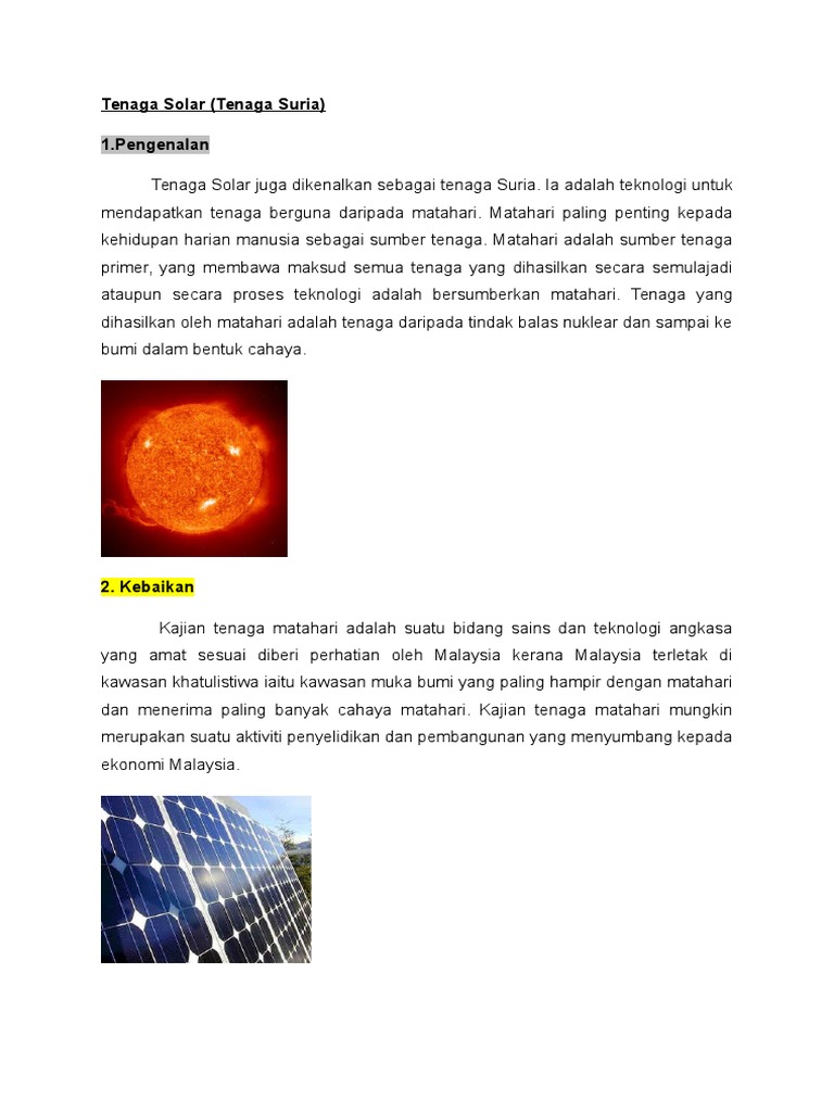 Assign Tenaga Solar | PDF