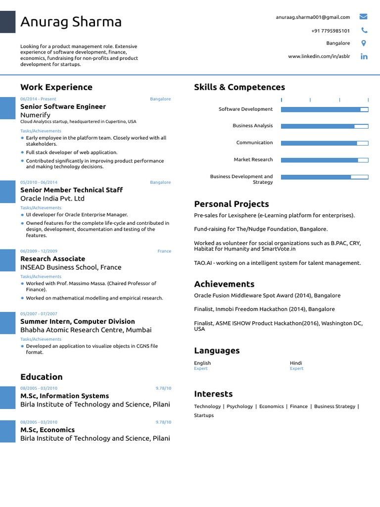 Anurag's Resume PDF | PDF