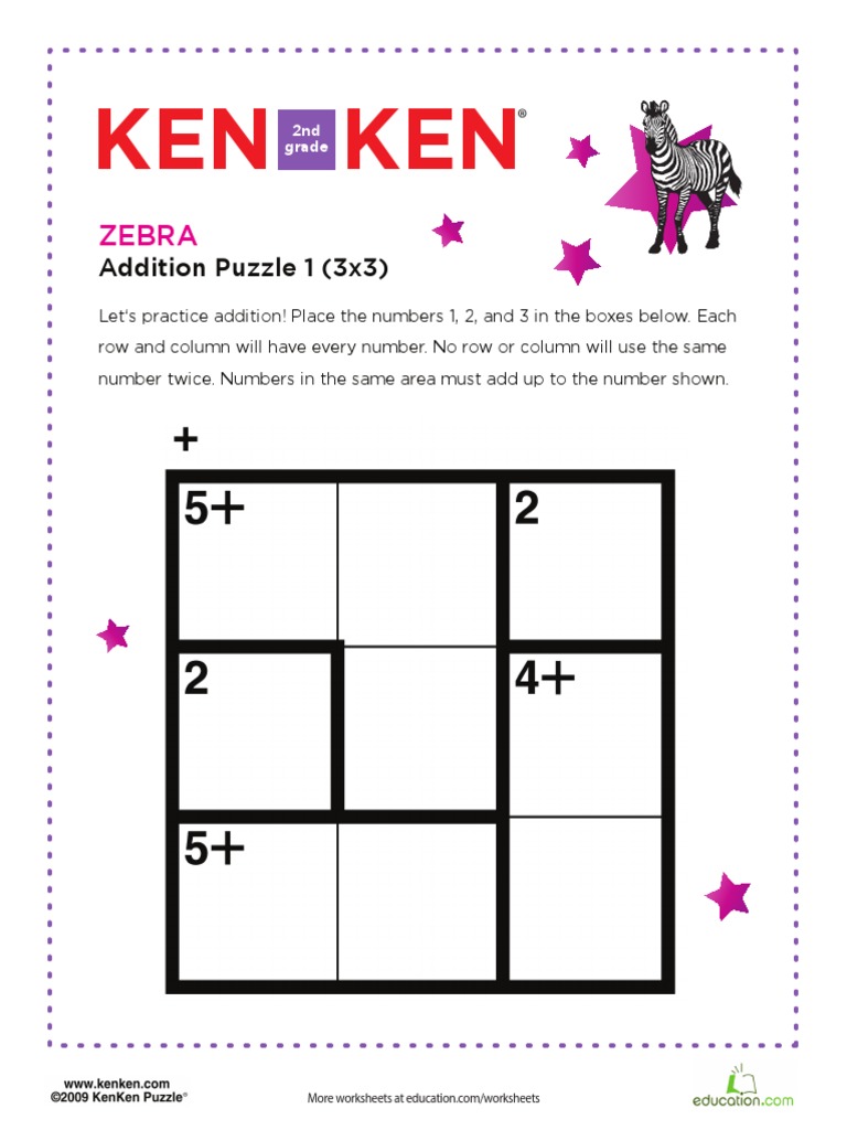 Ken Ken: Zebra | PDF | Recreational Mathematics | Puzzles