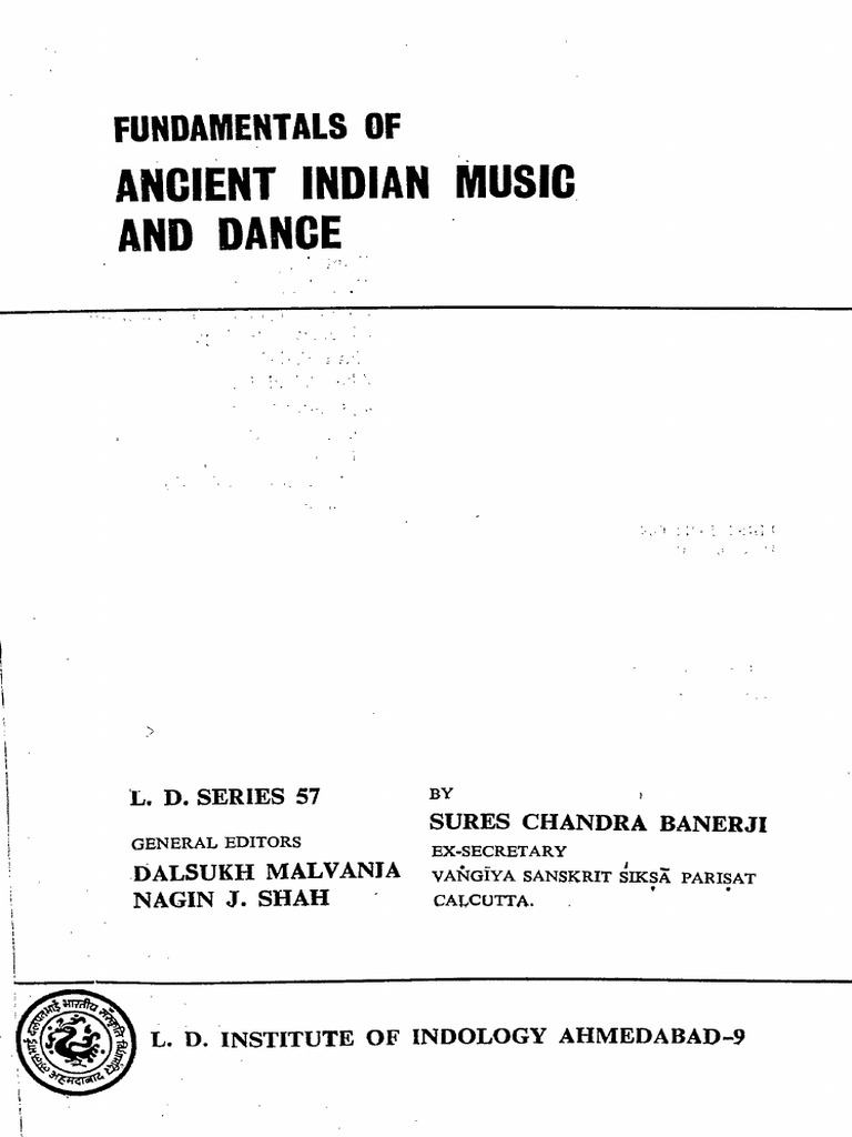 Fundamentals of Ancient Indian Music and Dance | PDF