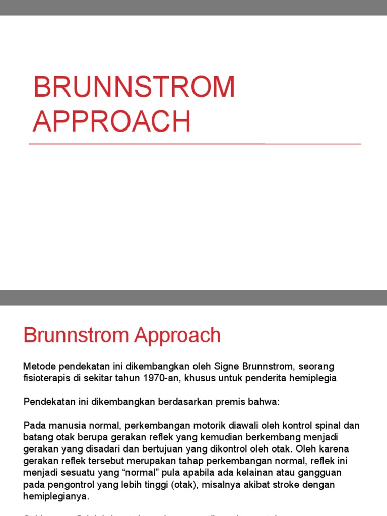 Brunnstrom Approach