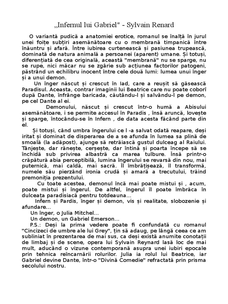 Infernul Lui Gabriel | PDF
