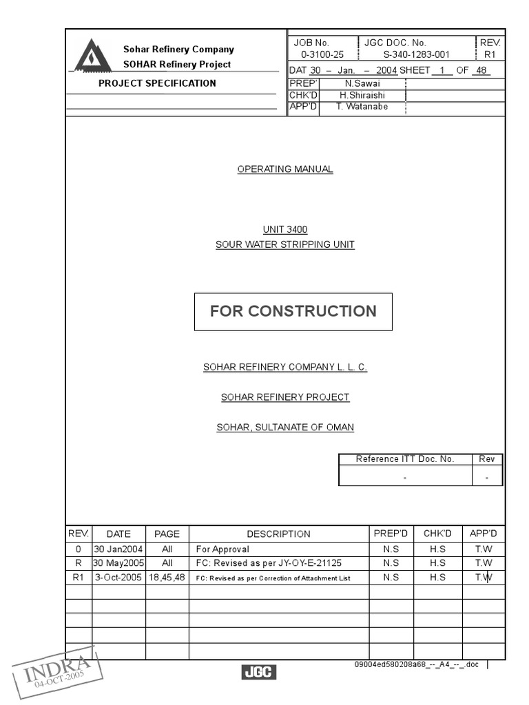 Orpic Refinery Training Manual | PDF | Oil Refinery | Ammonium
