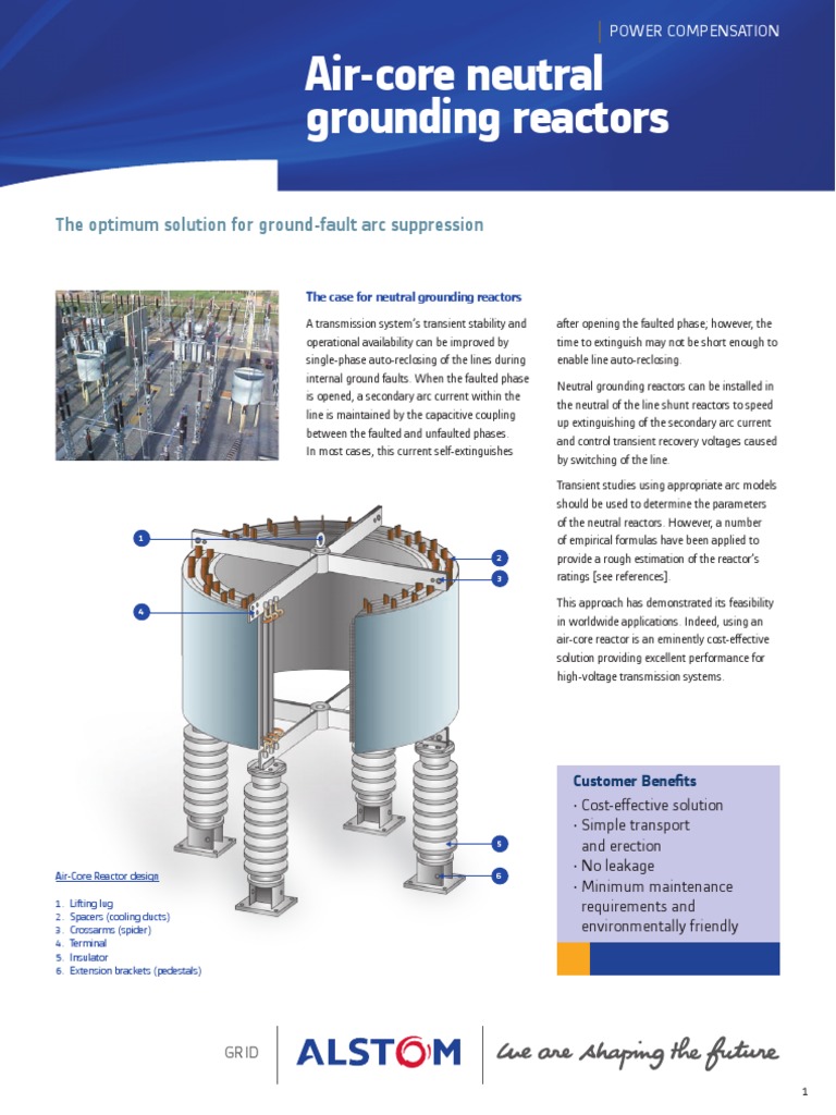 Alstom Air Core Inductance | Electric Power Transmission | Electrical ...
