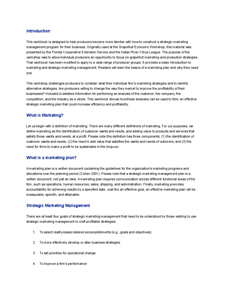 Strategic Marketing Assignment | PDF | Strategic Management | Swot Analysis