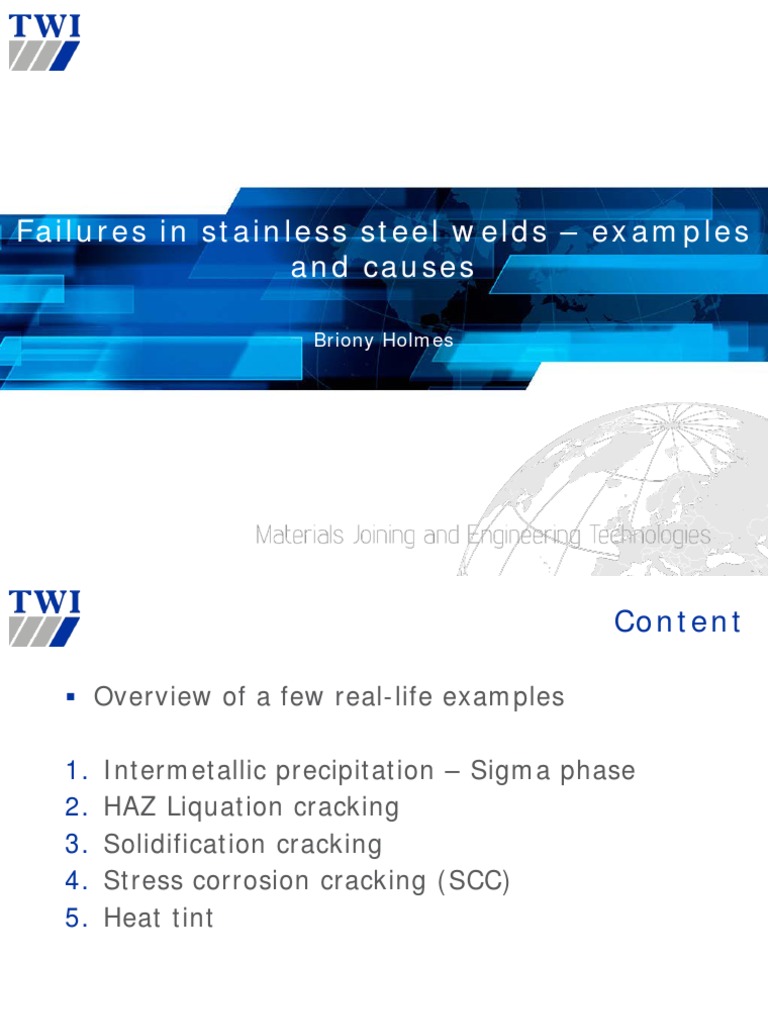 04 Briony Holmes - TWI PDF | PDF | Fracture | Welding