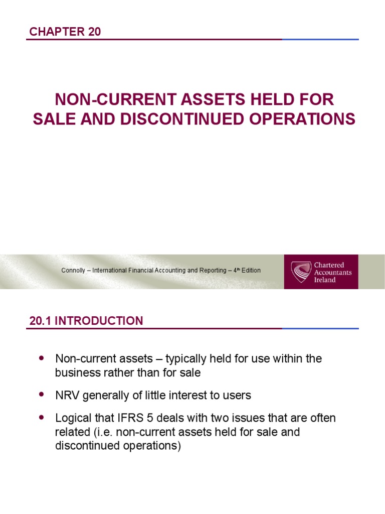 IFRS 5: Non-Current Assets & Disposals | PDF | Depreciation ...