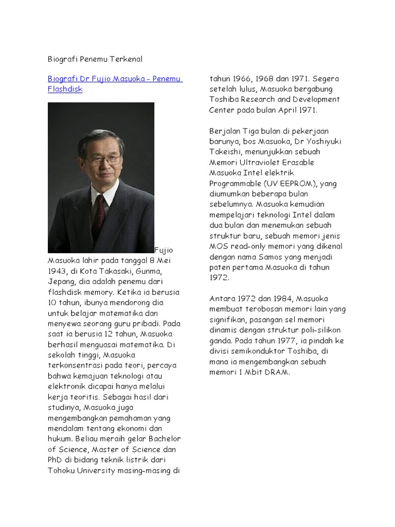 Biografi Penemu Terkenal | PDF | Kajian Bahasa Asing | Seni