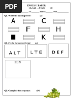 UKG Math Question Paper PDF | PDF | Career & Growth | Teaching Methods ...