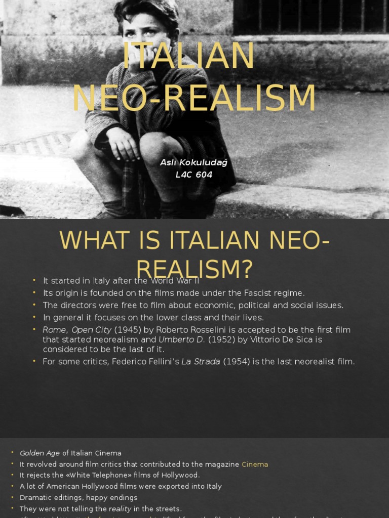 Italian Neo-Realism | PDF | Cinema | Leisure