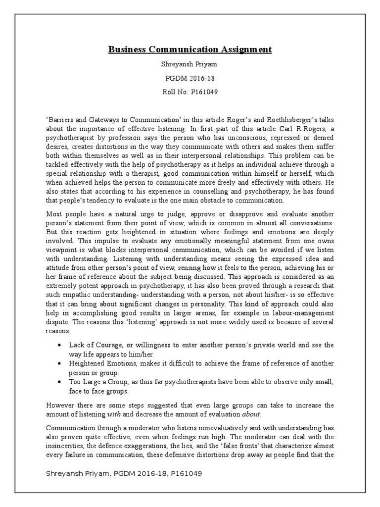 Understanding Insincerities in Communication | PDF | Psychotherapy ...