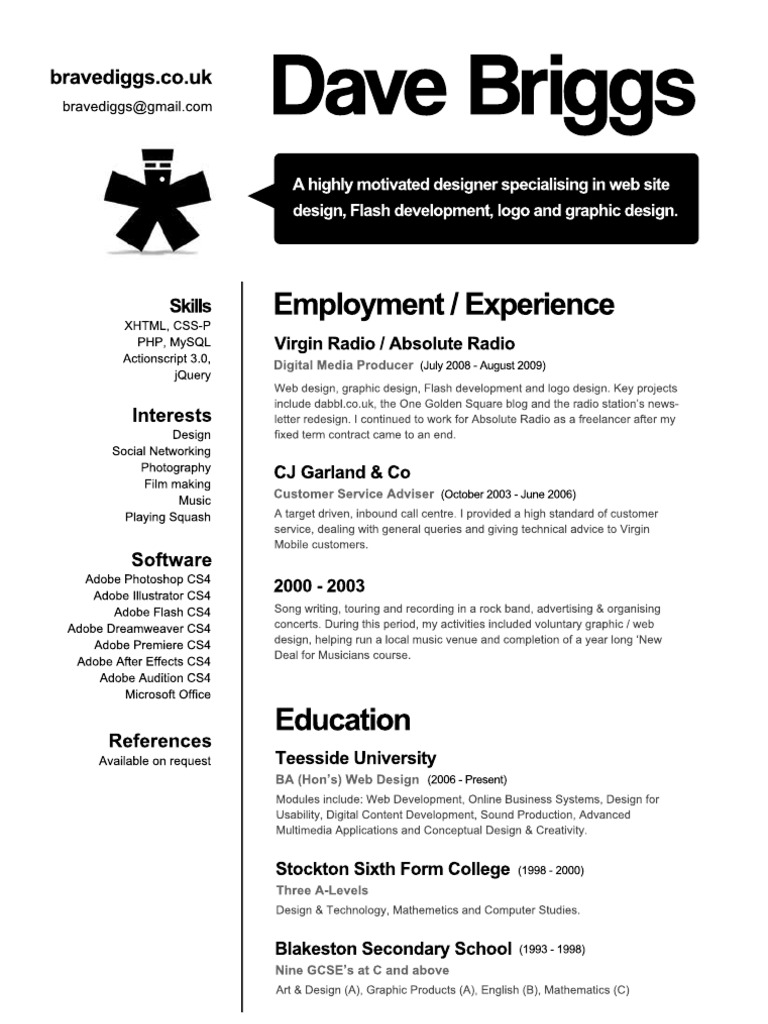 Dave Briggs CV | PDF