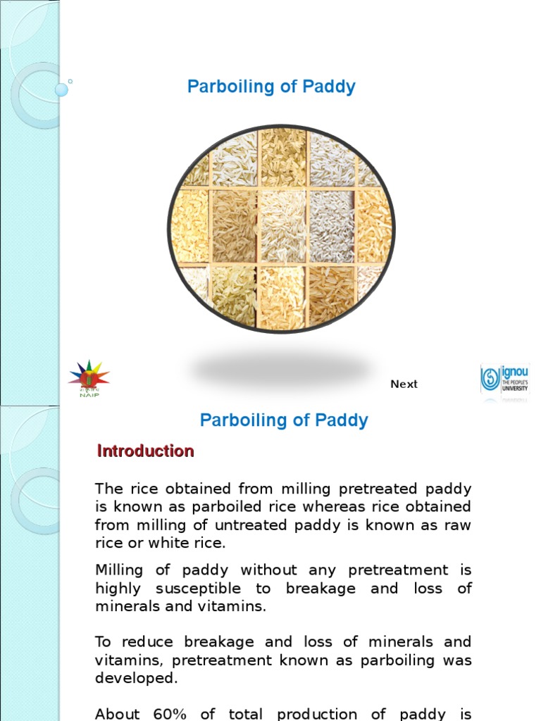 Parboiling Paddy | PDF | Rice | Steam
