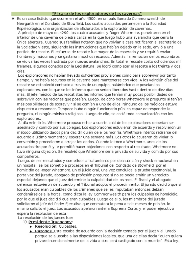 Análisis de un caso de supervivencia extrema y sus implicancias legales ...