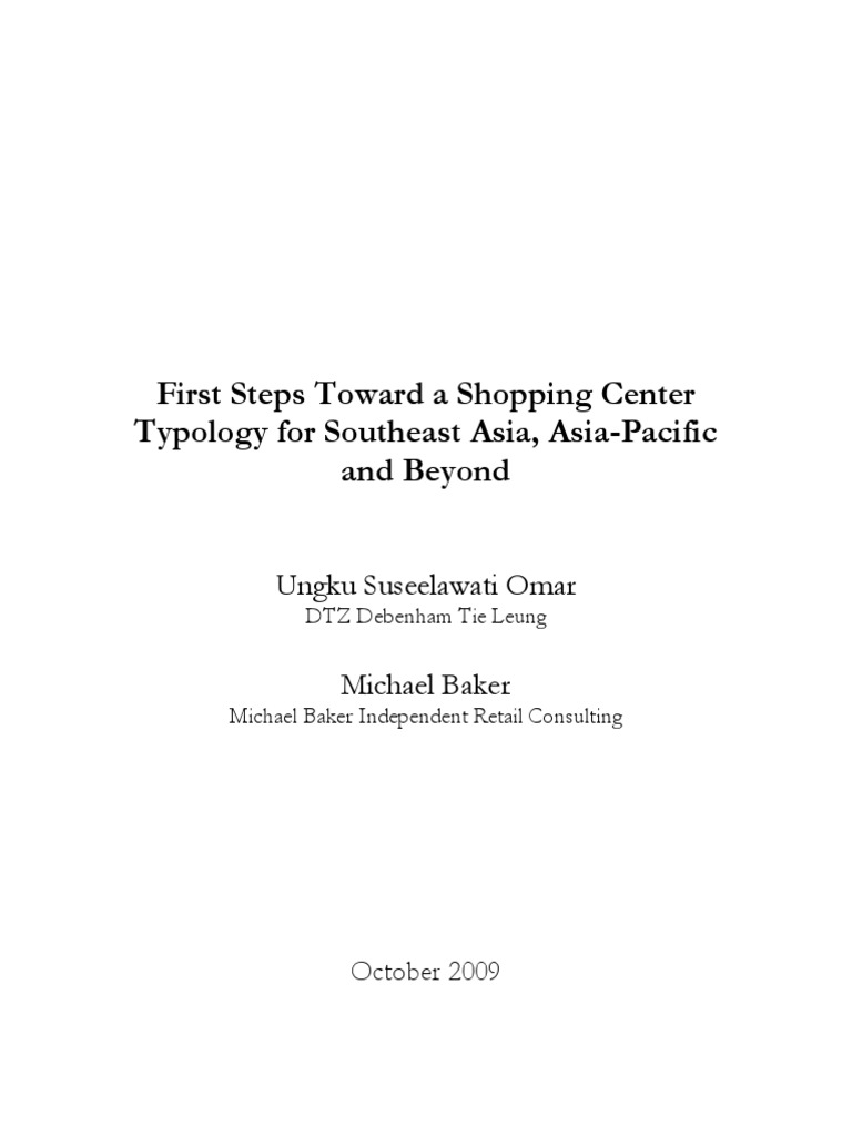 Shopping Center Typology in Asia-Pacific | PDF | Shopping Mall | Big ...