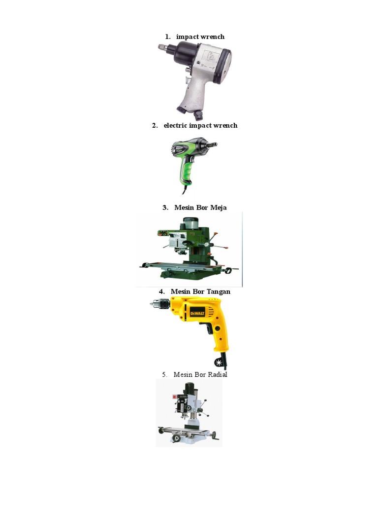 Impact Wrench: 5. Mesin Bor Radial | PDF