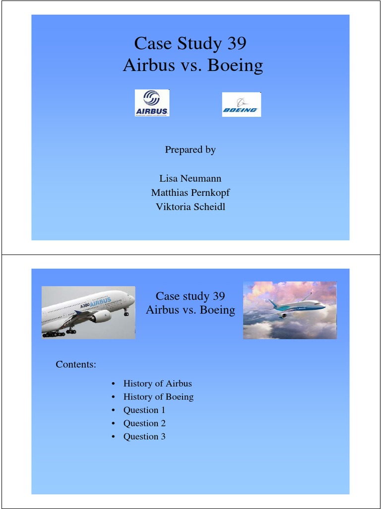 Airbus vs Boeing Case Study: Marketing Strategies for the A380 | PDF ...