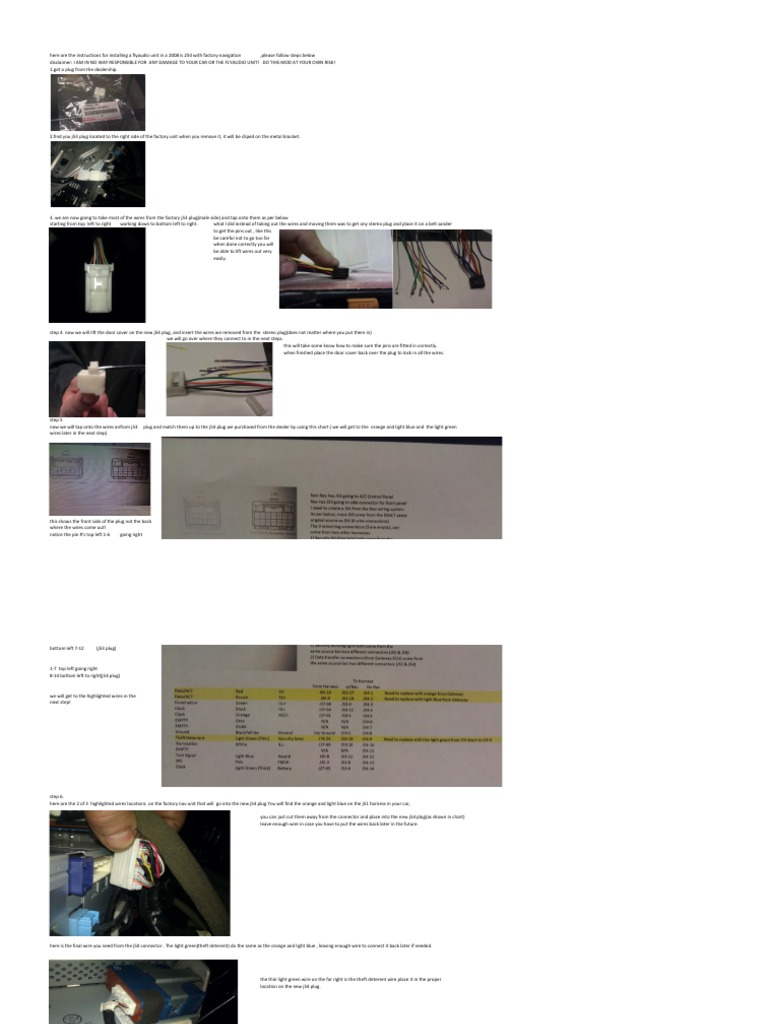 Flyaudio in An 08 Is250 With Factory Nav Instructions | PDF ...