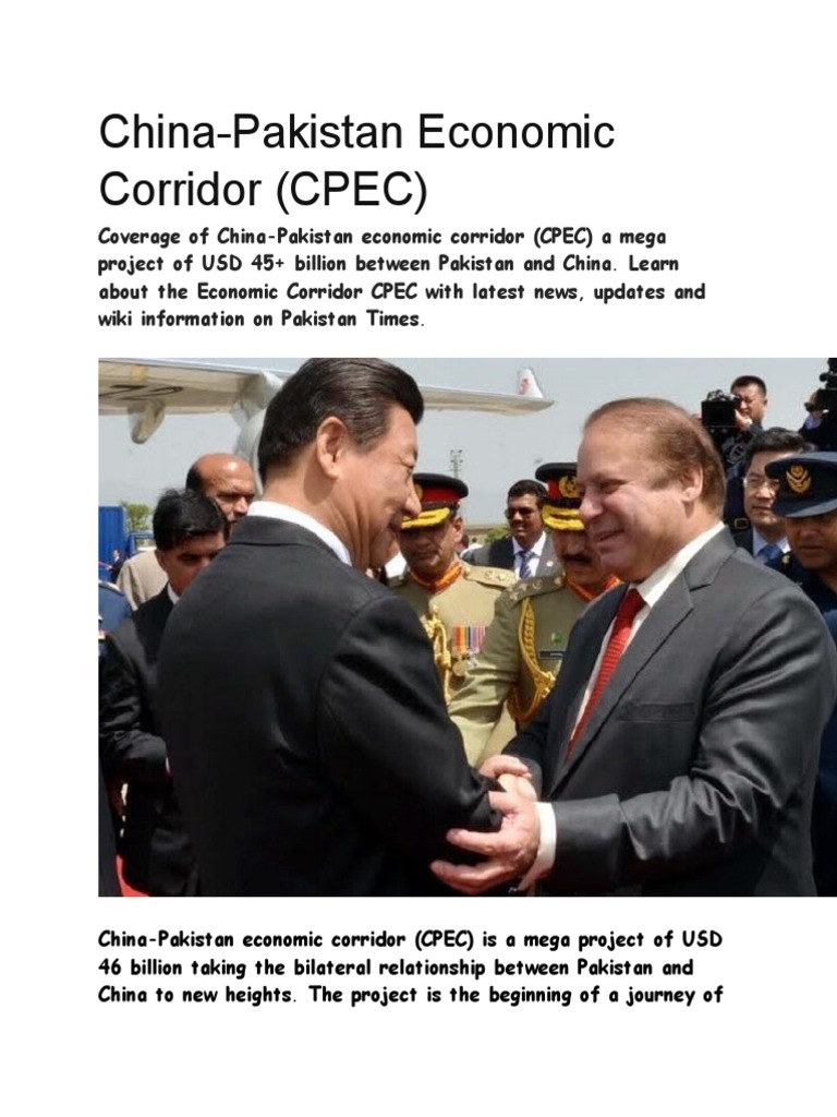 Cpec Assignment | PDF | Economies | Economy Of Asia