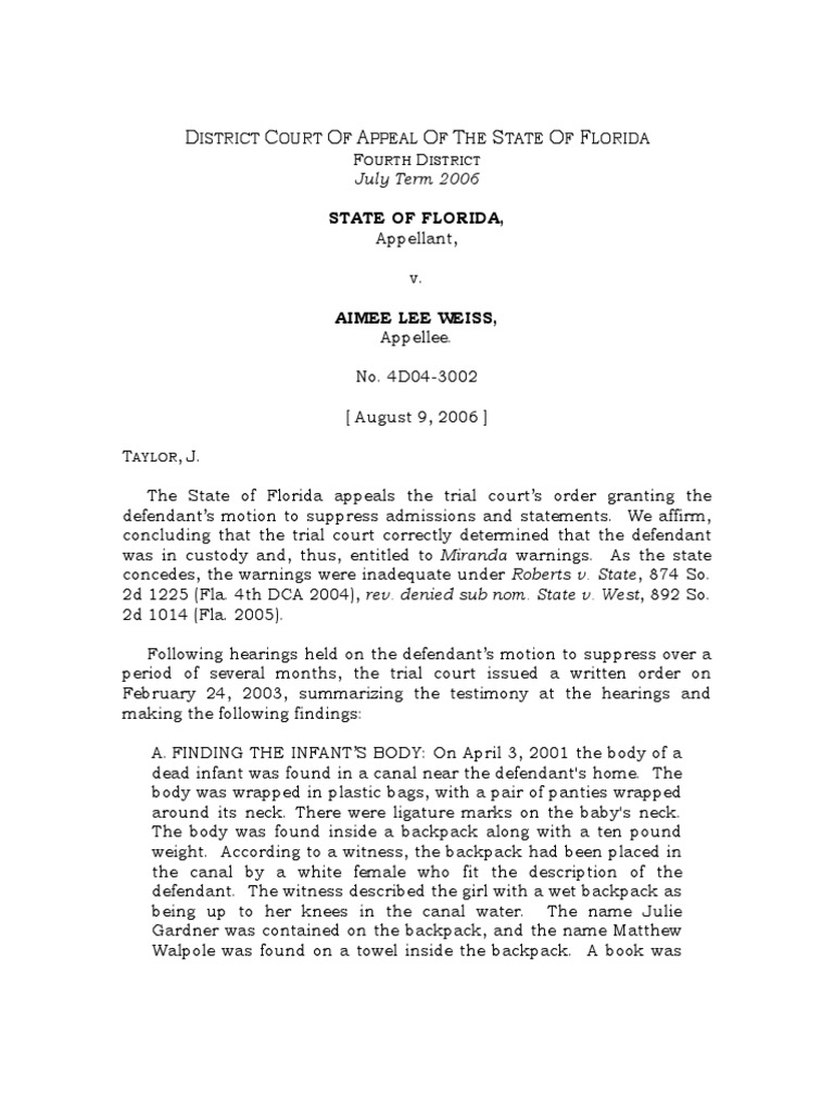 Miranda Case | Download Free PDF | Standard Of Review | Miranda Warning