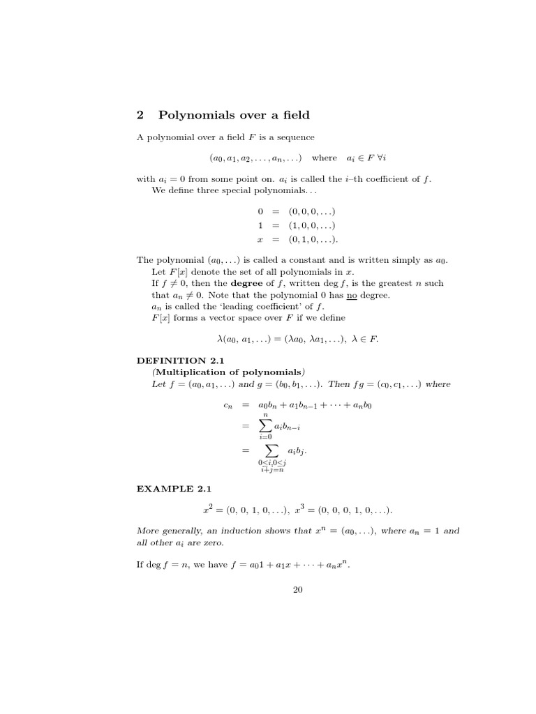 Poly PDF | PDF | Eigenvalues And Eigenvectors | Field (Mathematics)