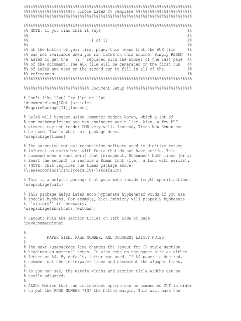 CV Schema - Tex | PDF | Typefaces | Arizona State University