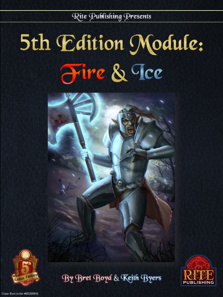 5th Edition Module Fire & Ice (5E) | PDF | Leisure