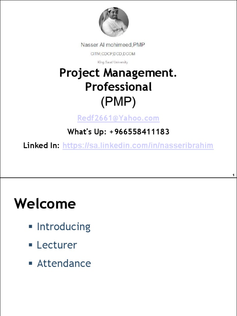 Complete PMP Course Presentation 2016 | PDF | Project Management ...
