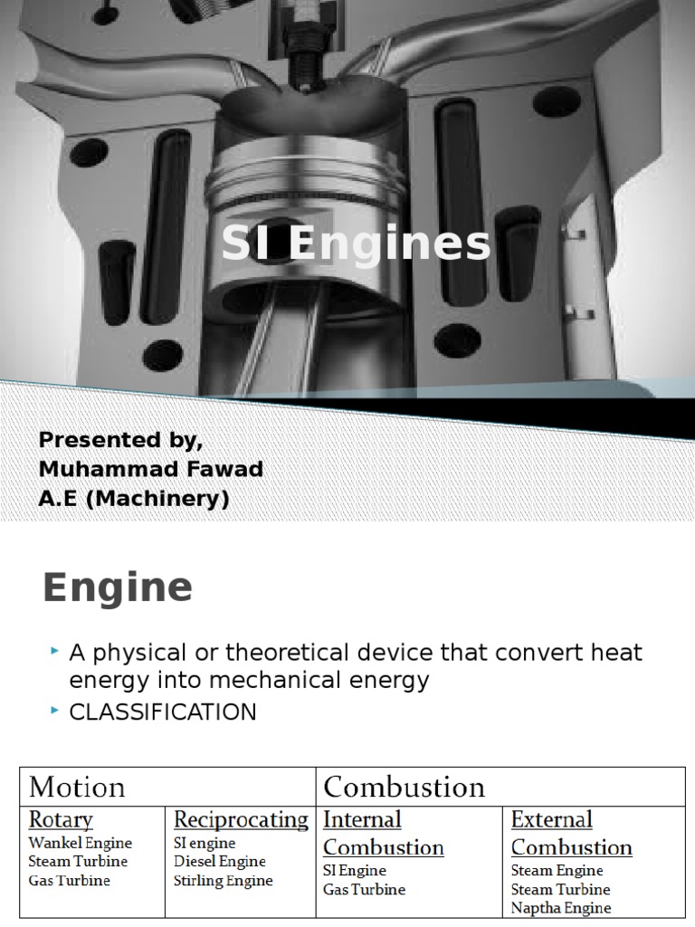 SI Engines & Its Maintenance | PDF | Internal Combustion Engine ...