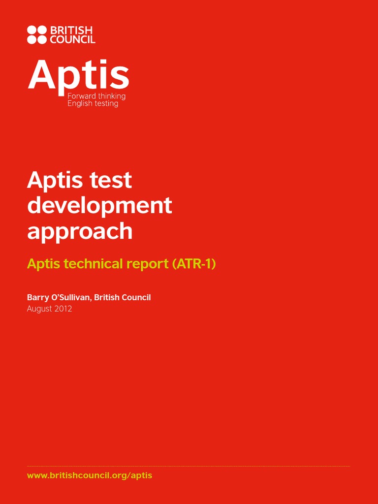 Aptis Test Development Approach | PDF | Educational Assessment | Test ...