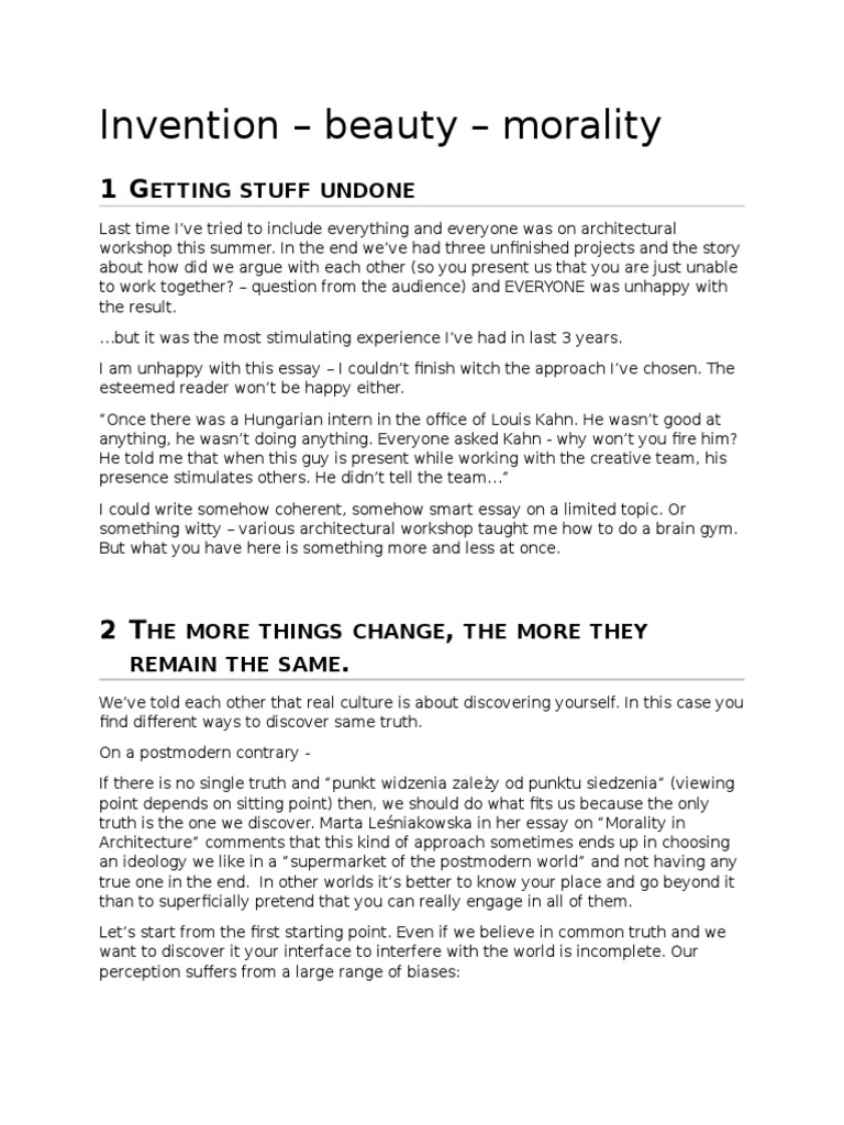 Exploring Beauty and Morality in Art | PDF | Bias | Knowledge