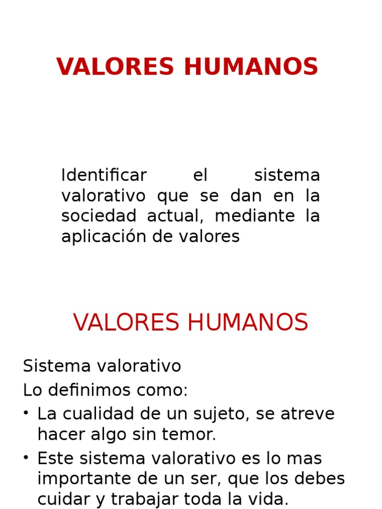 Sistema Valorativo | Conceptos psicologicos | Psicología