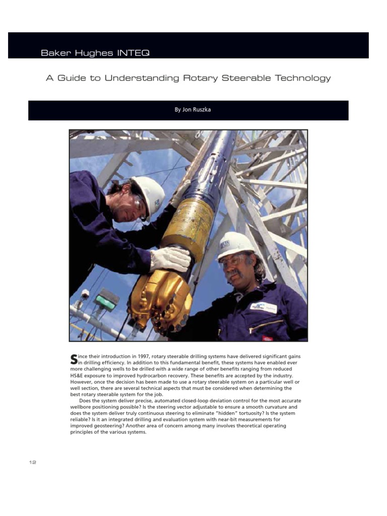 A Guide To Understanding Rotary Steerable Technology: Baker Hughes ...