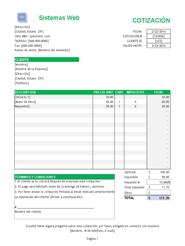 plantilla-cotizacion.xlsx | Economias | Business