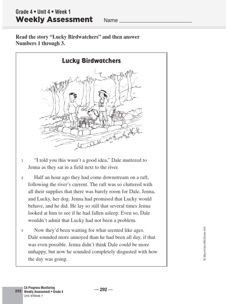 Weekly Assessment Unit 4 PDF | PDF | Ant | Reading Comprehension