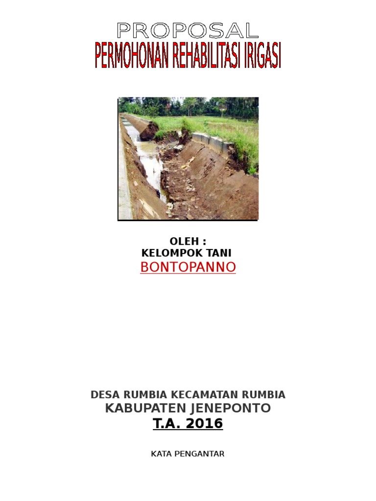 Proposal Irigasi | PDF