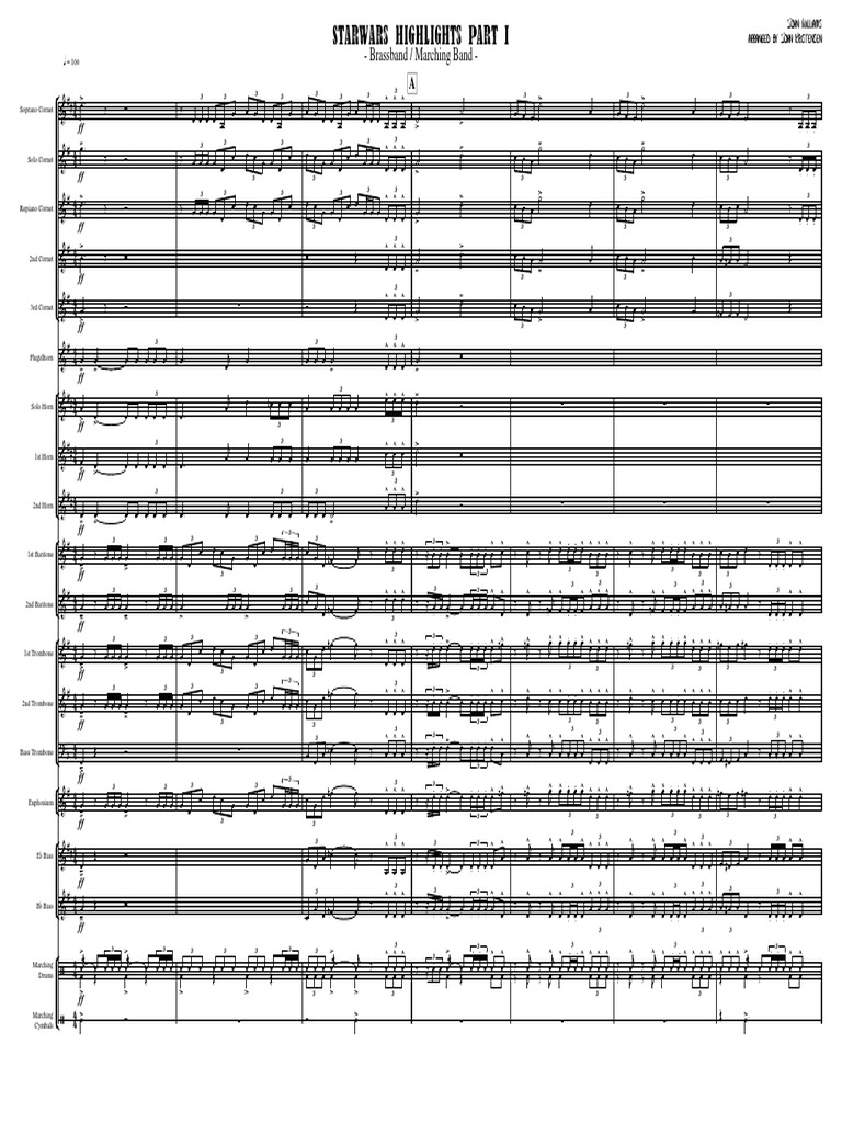 Star Wars Brass Band Arrangement | PDF
