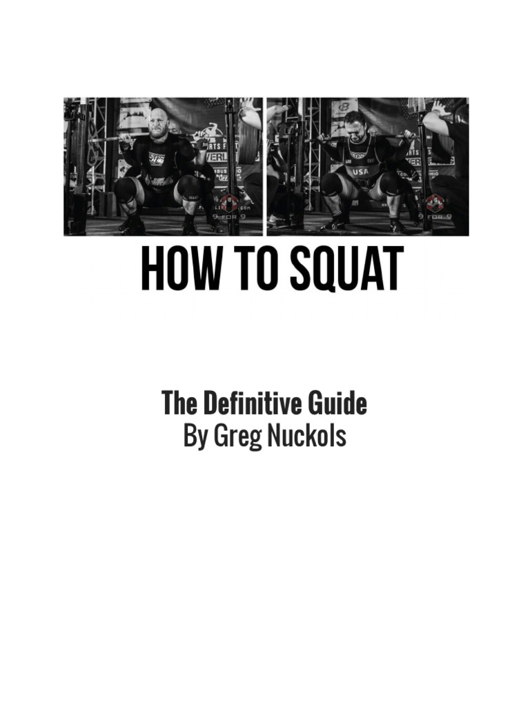 How to Squat: The Definitive Guide | PDF | Vertebral Column ...