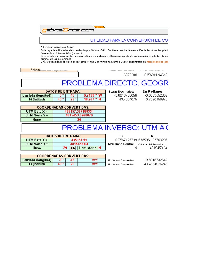 Conversion de Coordenadas | PDF | Visualización (Gráficos) | Geografía