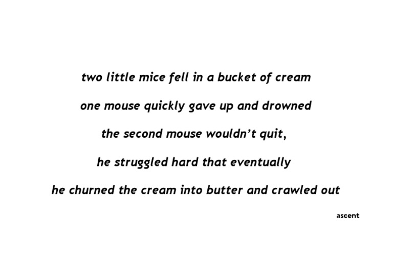 Mice: Perseverance in Adversity | PDF