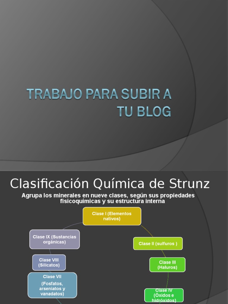 Clasificación Química de Minerales Strunz | PDF | Sulfato | Carbonato