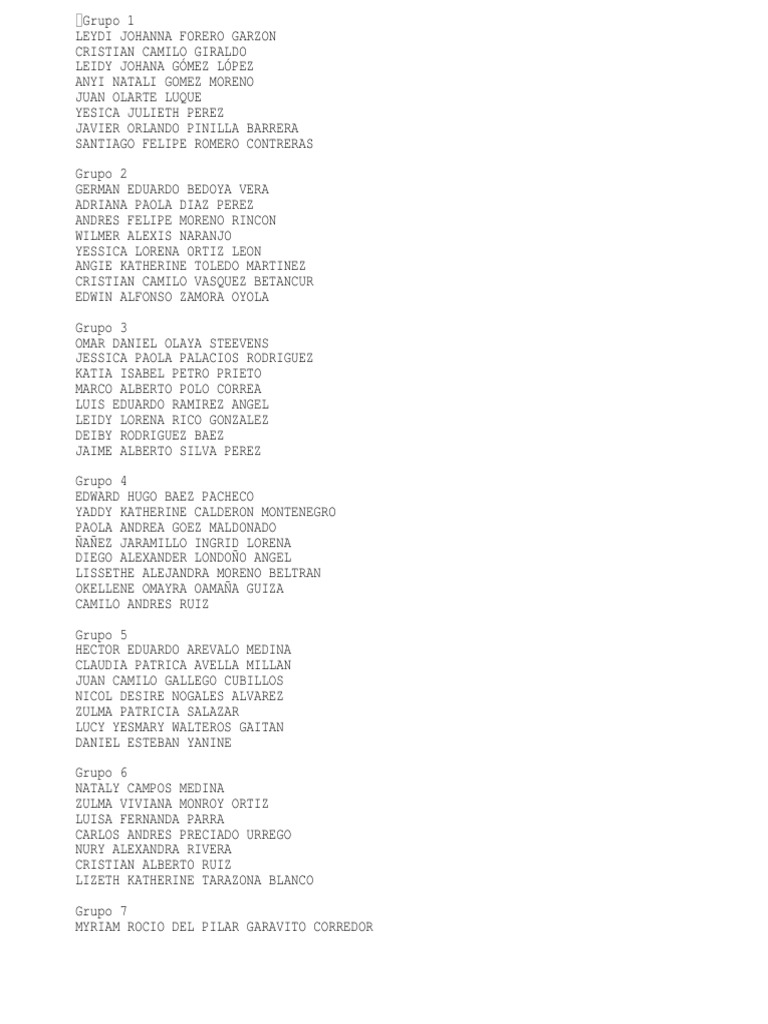 Grupos Programaci N | PDF | Violencia