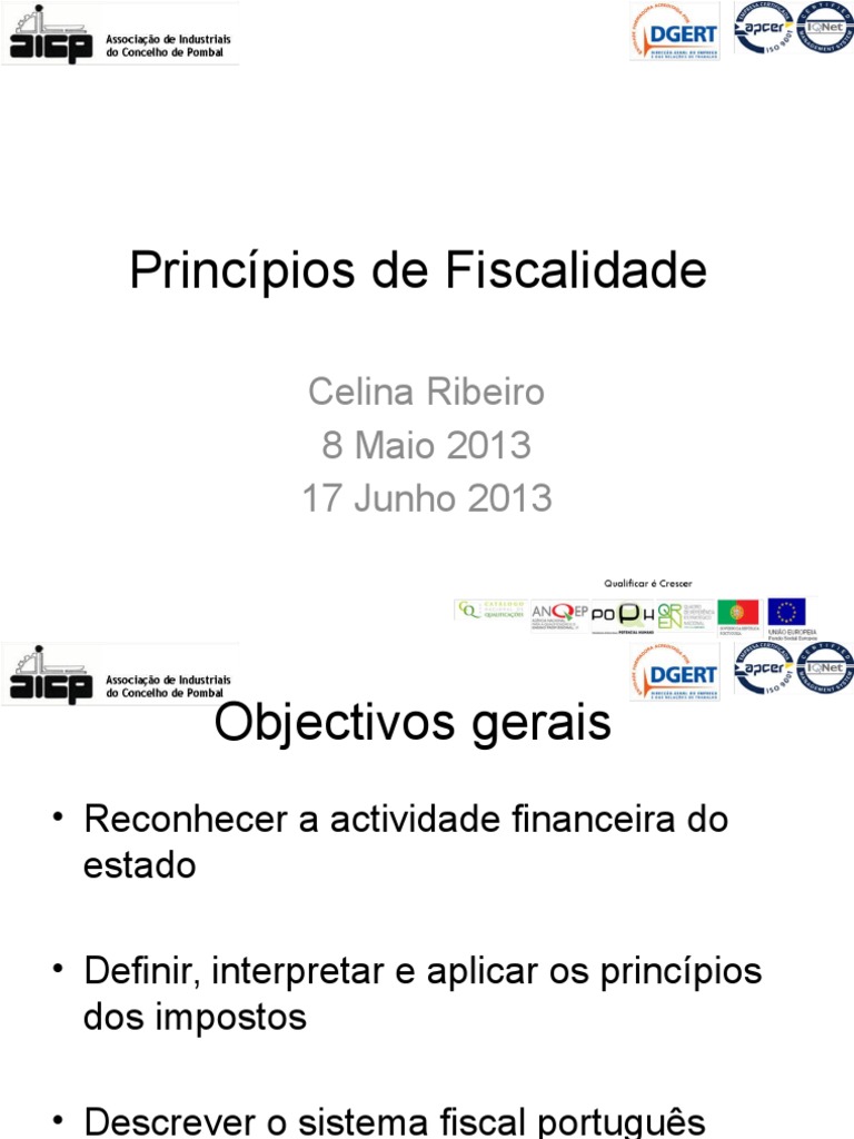 Princípios de Fiscalidade | PDF | Imposto sobre Valor Agregado (IVA ...
