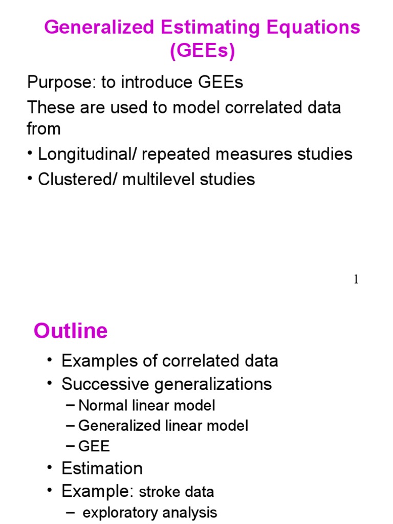 Gee | PDF | Correlation And Dependence | Regression Analysis