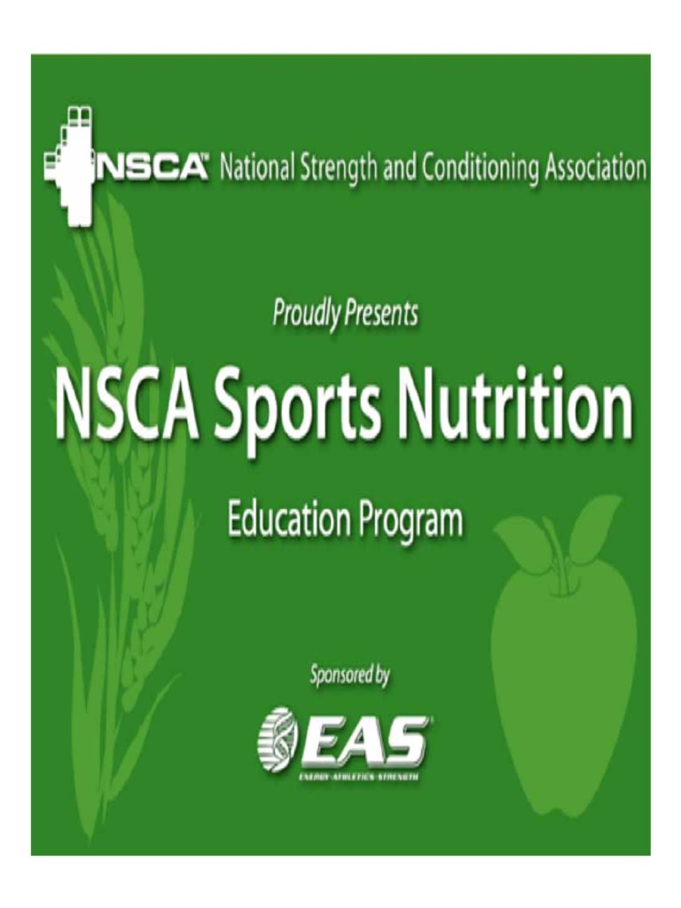 Nutrition For Strength and Power Athletes | PDF | Carbohydrates ...