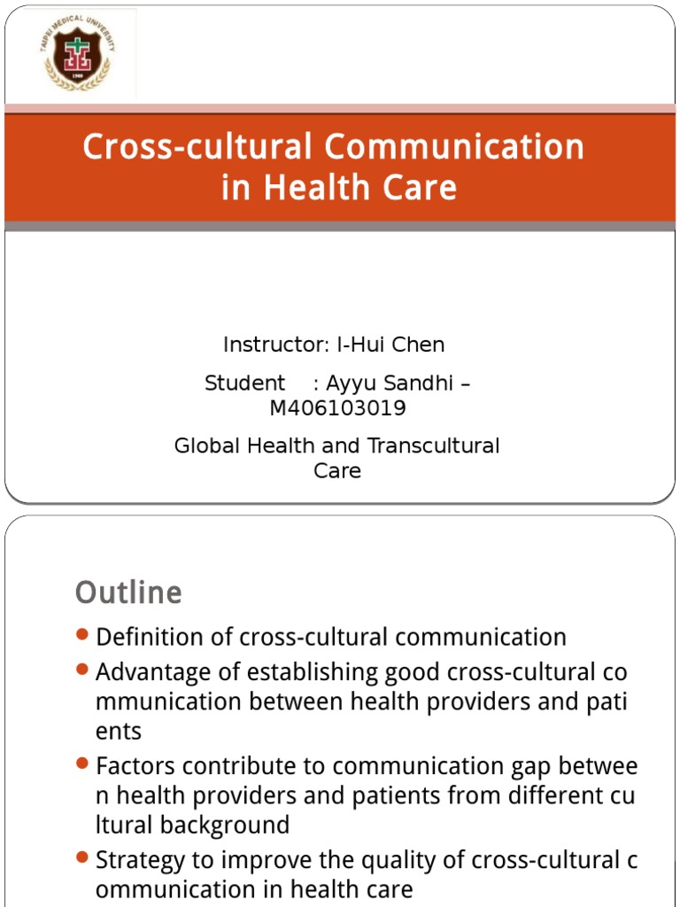 Enhancing Cross-Cultural Healthcare Communication | PDF | Cross ...